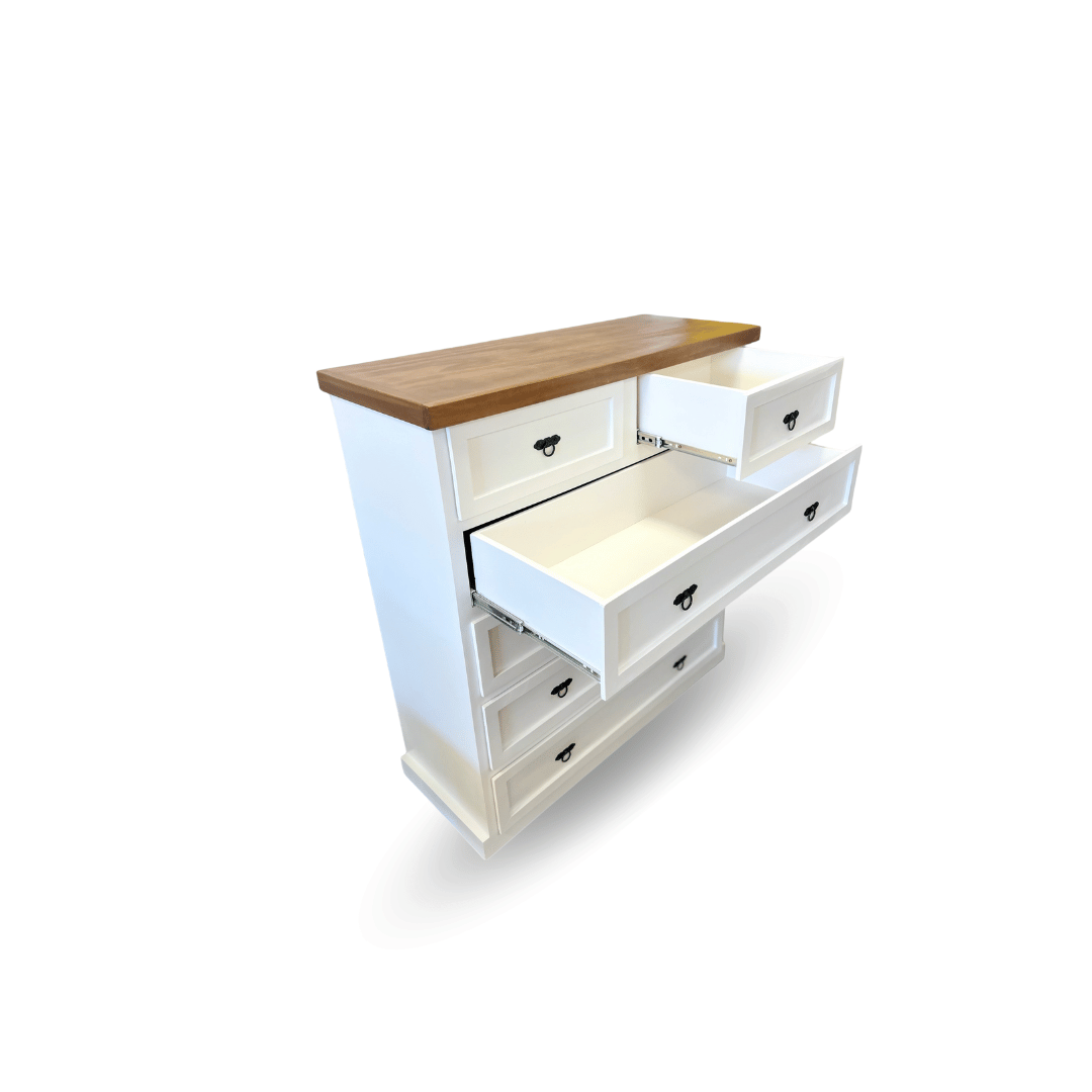 Cómoda de madera 6 cajones modelo Alta. – Mgr Muebles